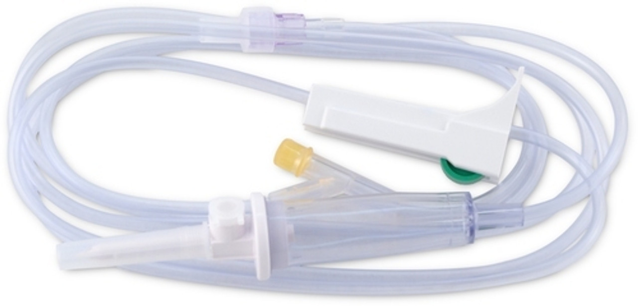 Basic IV Administration Set w/ 1 Injection Site | Individual ...