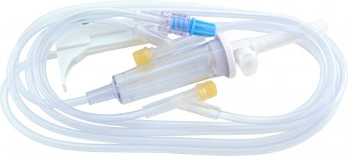 Basic IV Administration Set | with 2 Injection Sites | 50 per Box ...
