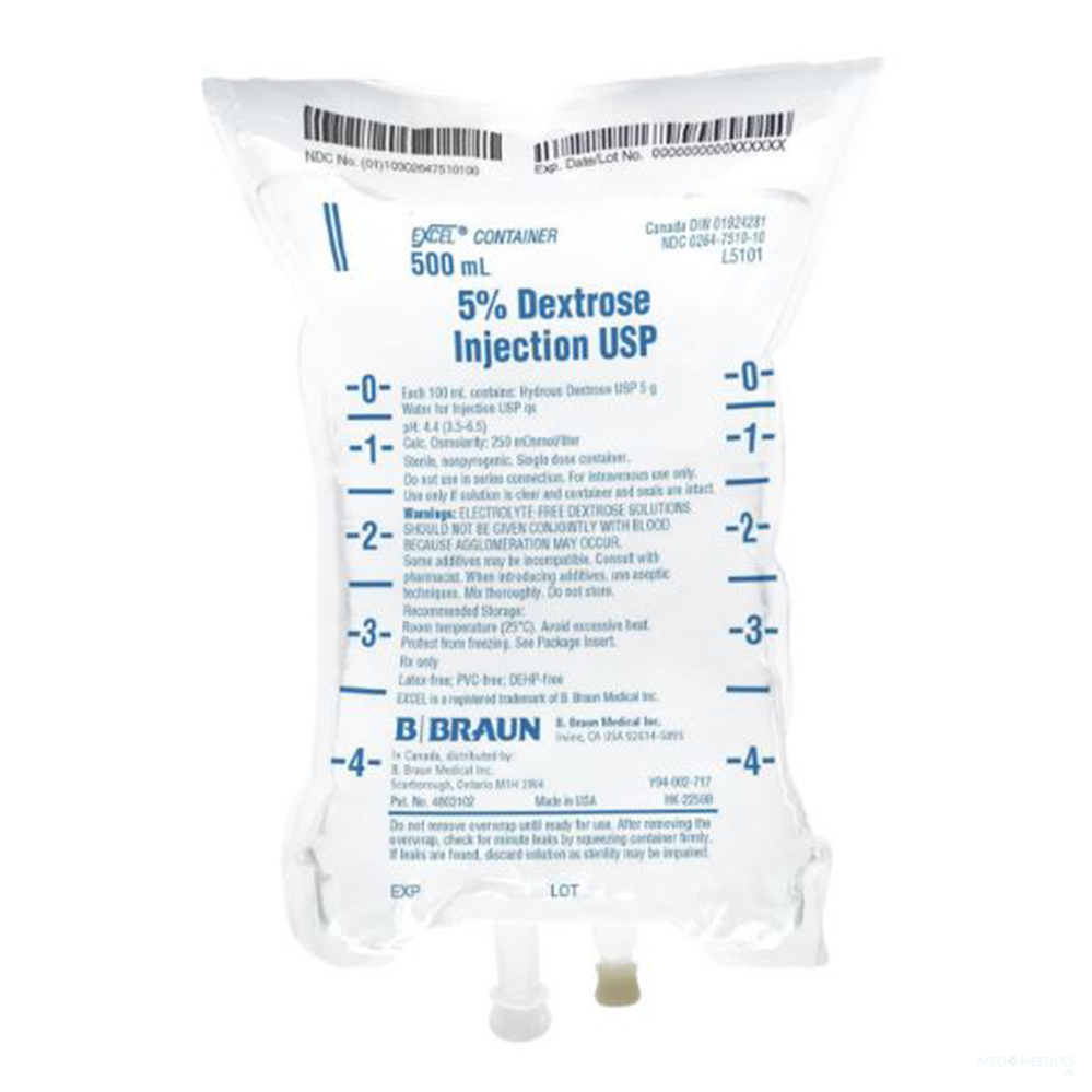 5% Dextrose IV Solution | 500mL — MedNeedles-US