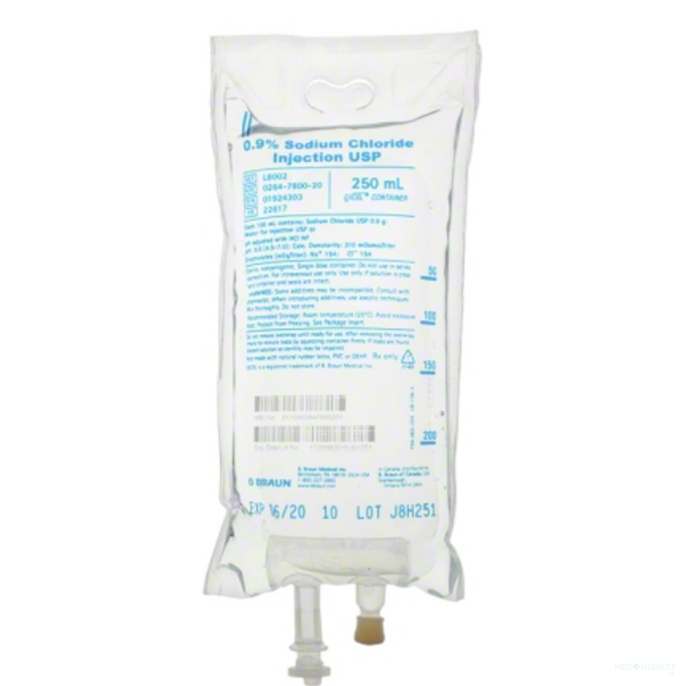 0.9% Sodium Chloride Fluids USP | 250mL — MedNeedles-US