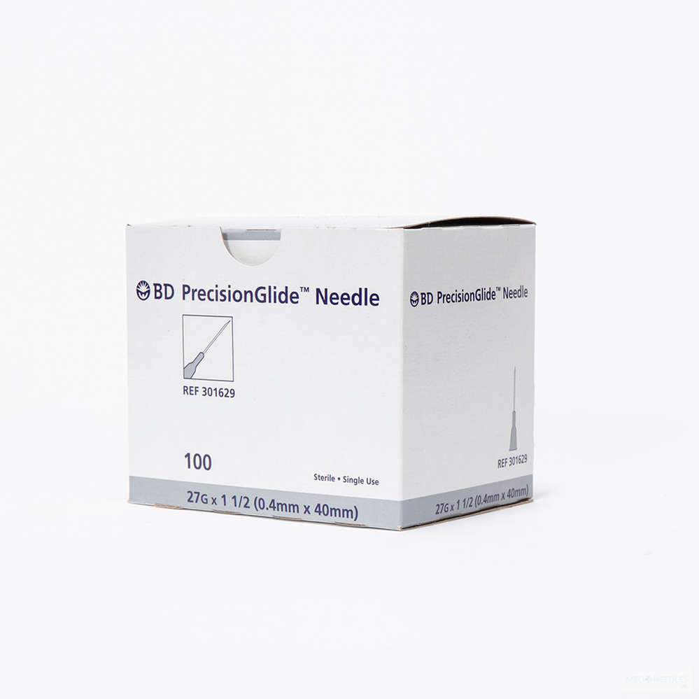 27G x 1 1/2" - BD 301629 PrecisionGlide Needle | 100 per Box ...