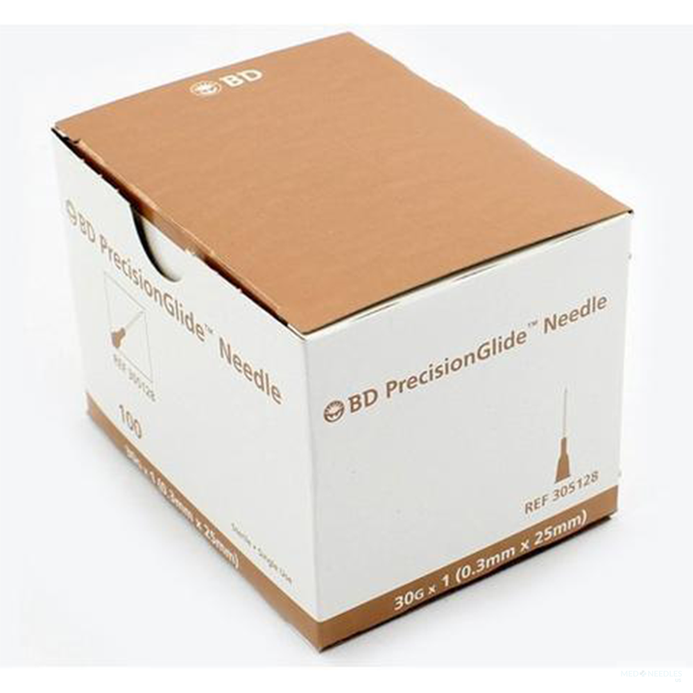 30G x 1" - BD 305128 PrecisionGlide Needle | 100 per Box — MedNeedles-US