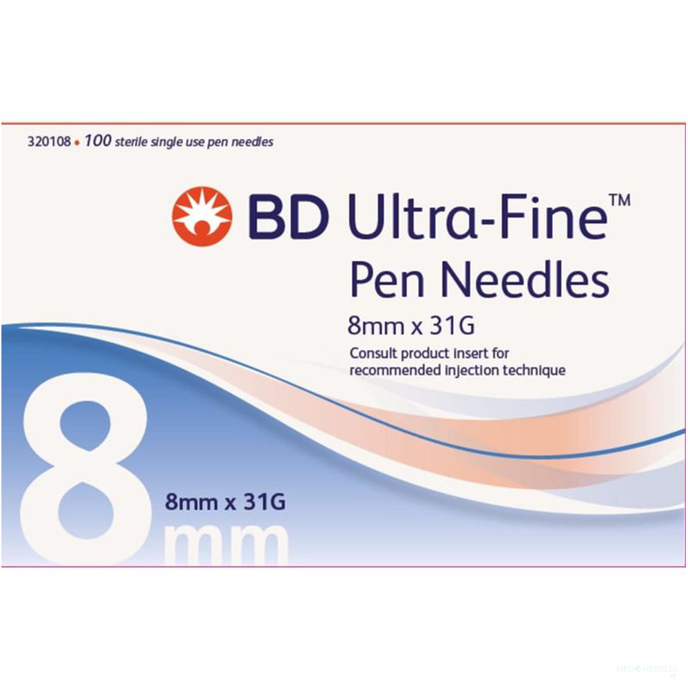 8mm x 31G - BD 320108 Ultra-Fine™ Pen Needle | 100 per Box — MedNeedles-US